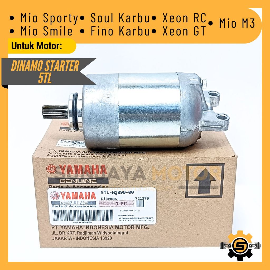 Jual Motor Stater Kualitas Original Yamaha 5TL Dinamo Starter Mio ...