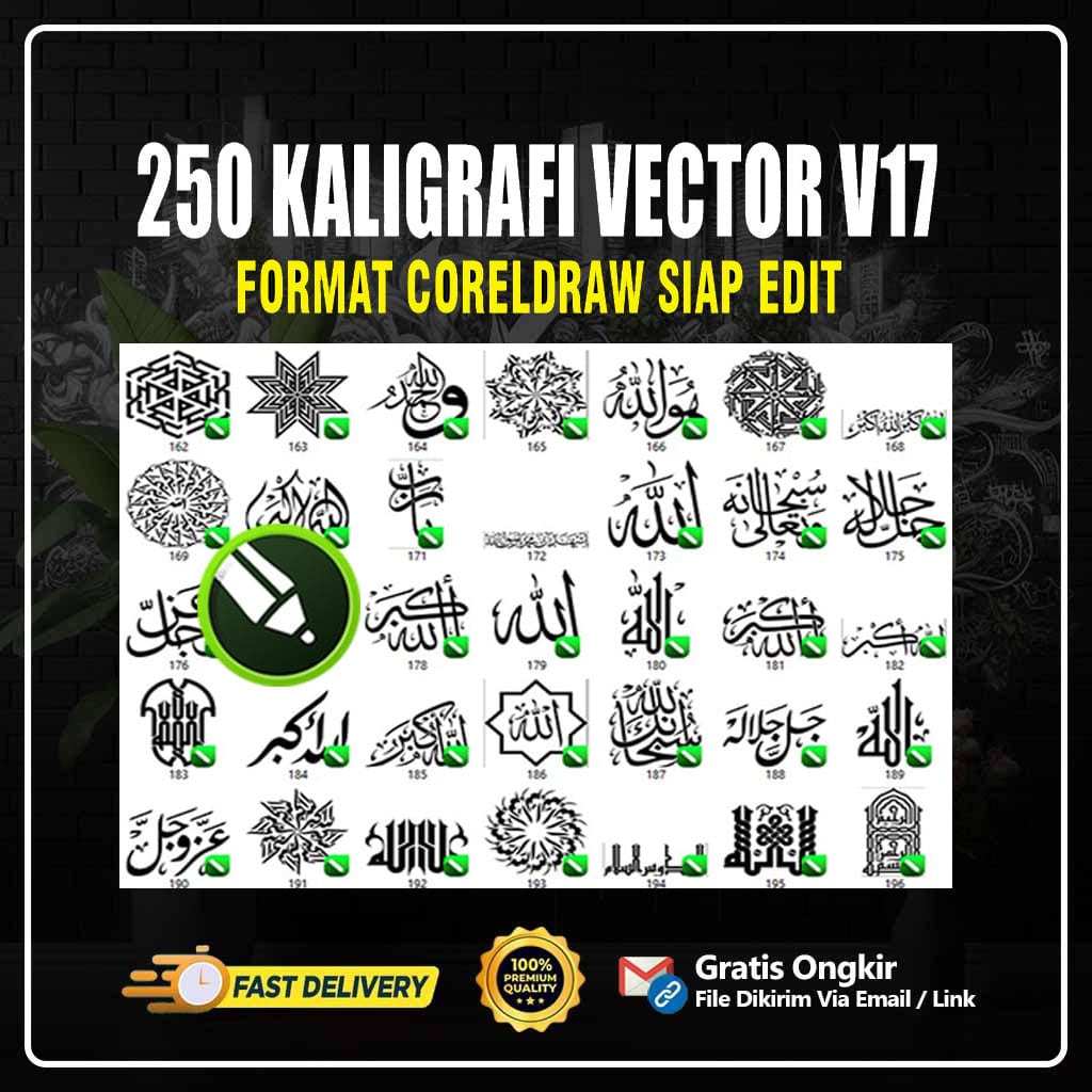 Jual 250 Kaligrafi Vector CorelDraw V17 CDR | Shopee Indonesia