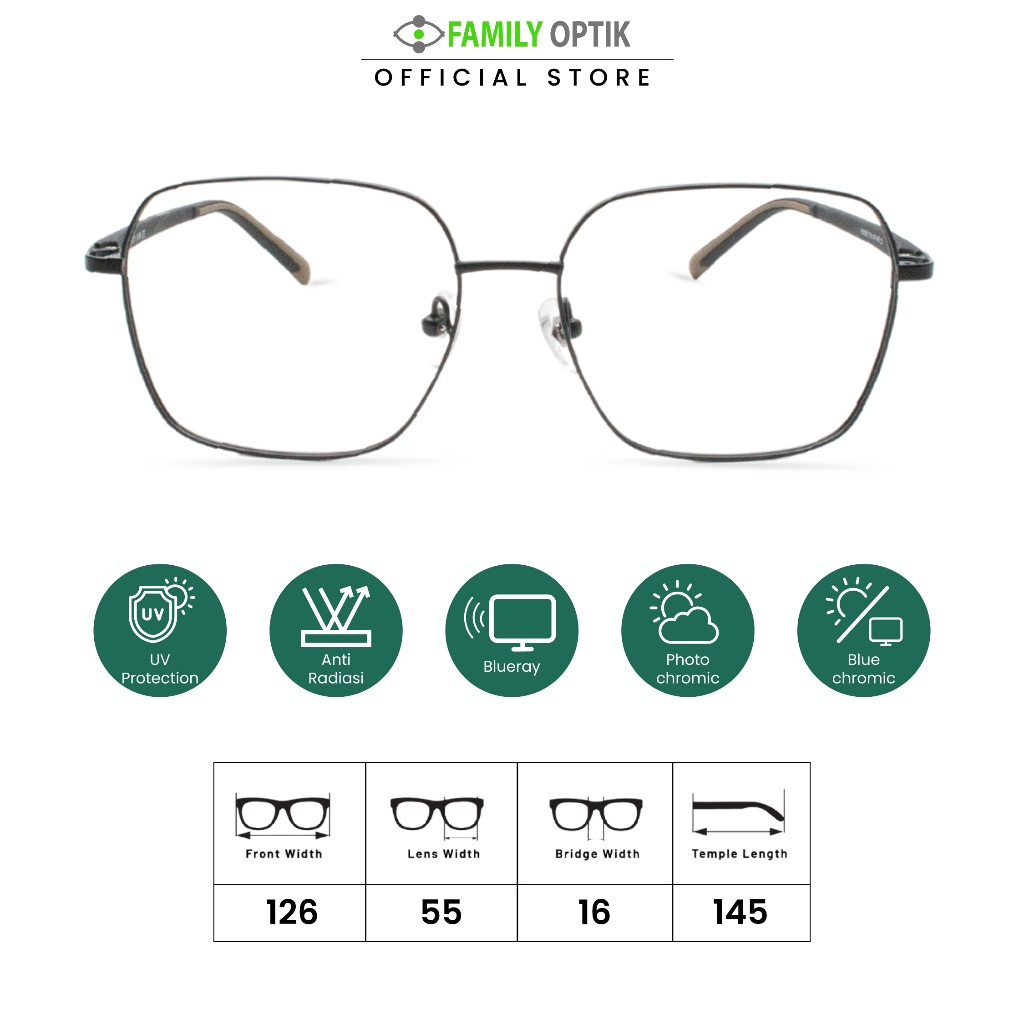 Jual Family Optik - Kacamata Blush On Lucy Law Blueray Photocromic Anti ...