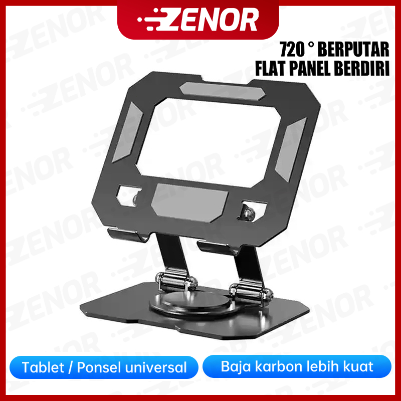 Jual Holder Stand Dudukan Tablet iPad & HP Rotari 360 Full Metal Besi ...