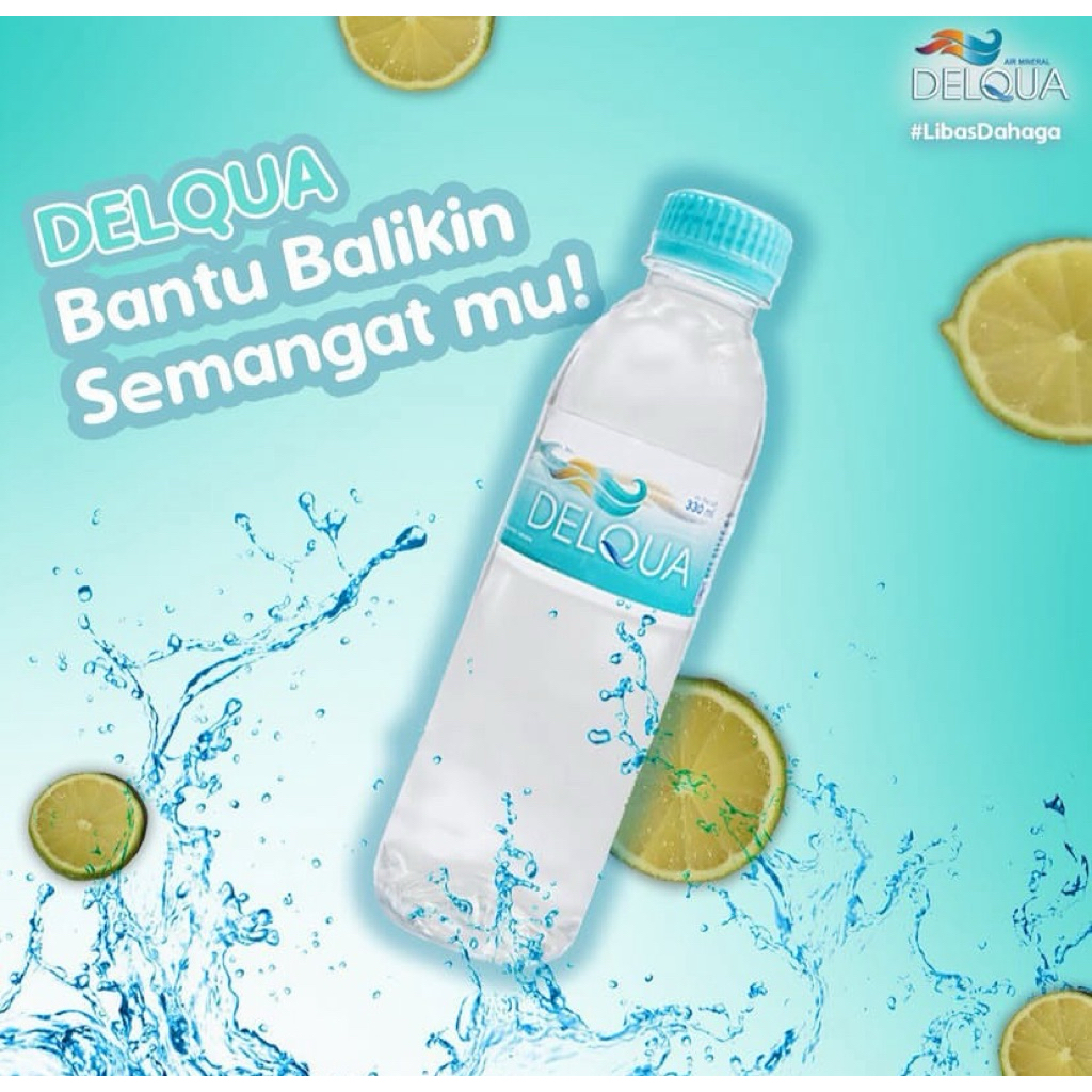 Jual Air minum dalam kemasan botol 330 ml “Delqua” isi 24 botol | Shopee Indonesia