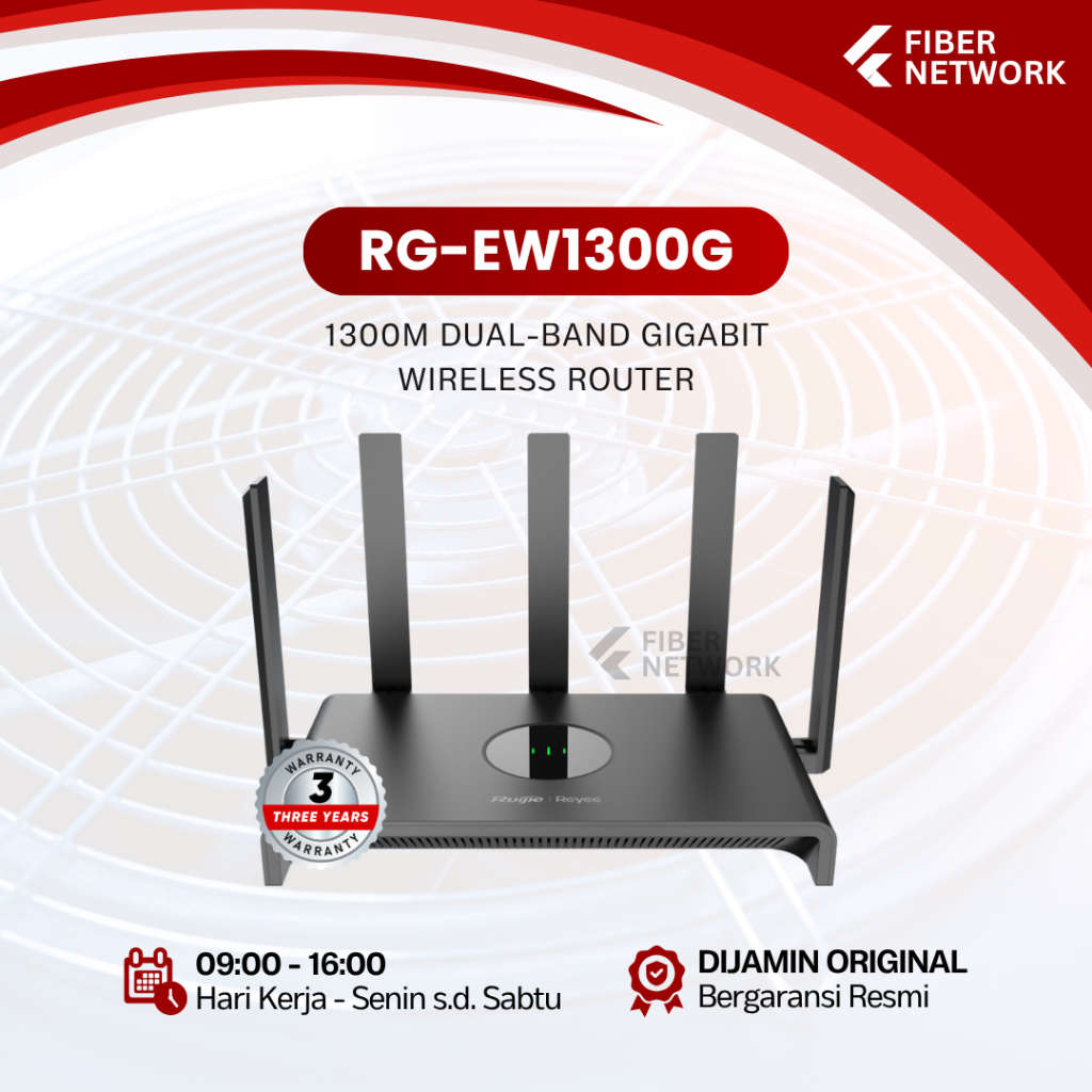 Jual RG-EW1300G RUIJIE REYEE 1300M DUAL BAND GIGABIT WIRELESS ROUTER ...