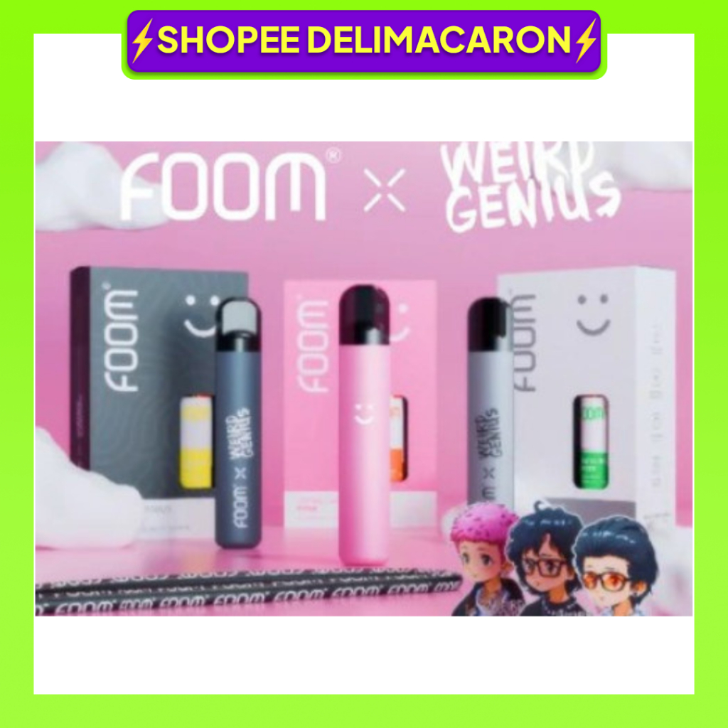 Jual NEW DEVICE FOOM POD X WEIRD GENIUS POD KIT BUNDLING LIQUID 15ML ...