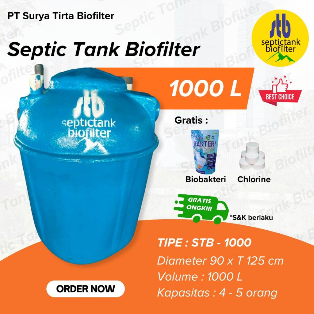 Jual Septic Tank Biofilter STB 1000 Liter – PT Surya Tirta Biofilter ...
