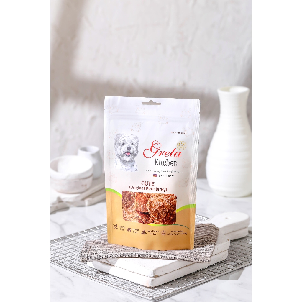 Jual cemilan snack anjing jerky Greta Kuchen,banyak varian | Shopee ...