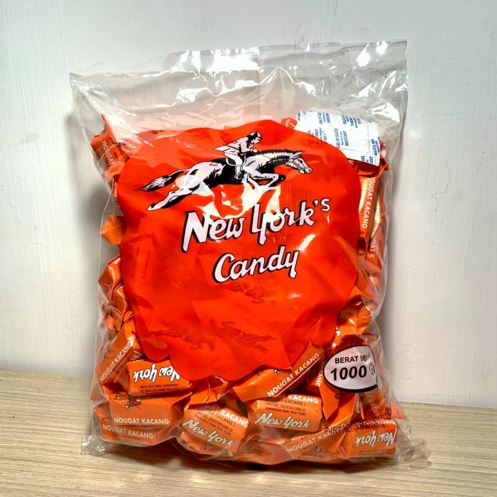 Jual PERMEN KACANG NEW YORK 1 KG / PERMEN NOUGAAT SUSU KACANG JADUL ...