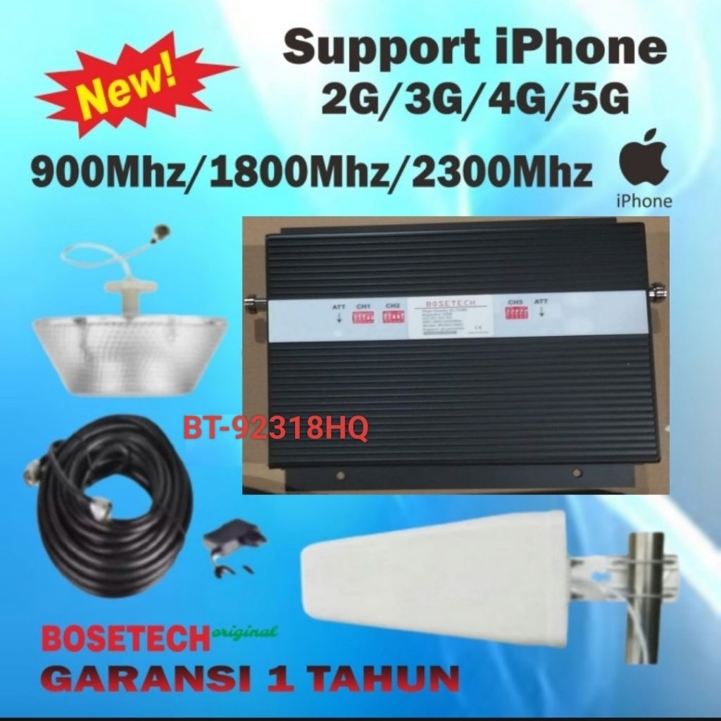 Jual BOSETECH BT-92318HQ Repeater GSM Penguat Sinyal Hp LTE 5G 4G 3G 2G ...