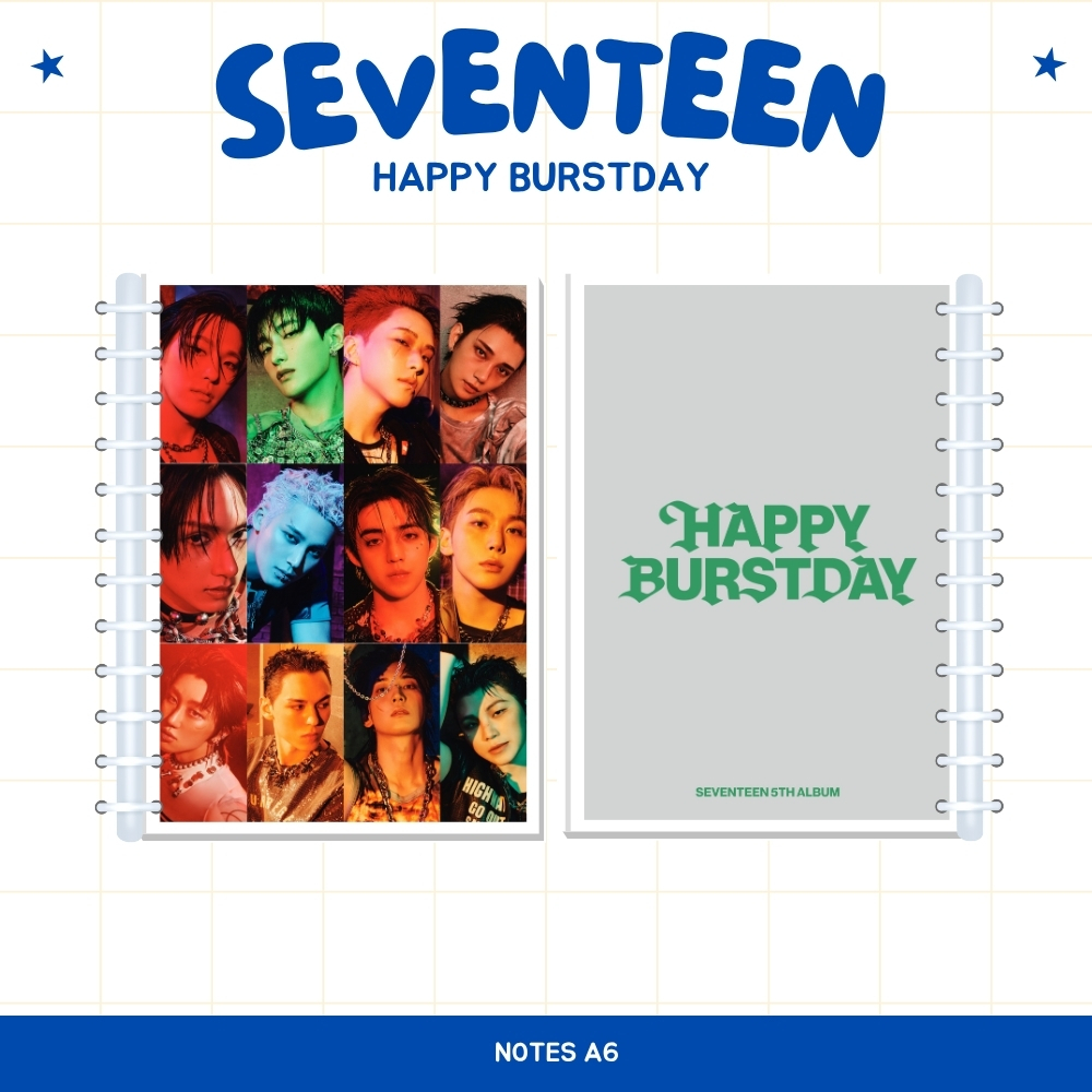 Jual A6 NOTES SEVENTEEN HAPPY BURSTDAY BUKU NOTE NOTEBOOK KPOP ...