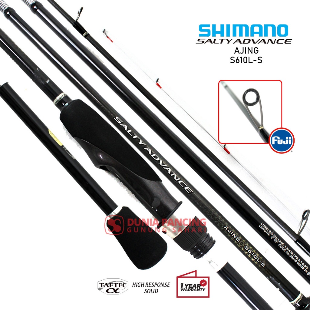 Jual Joran Spinning Shimano Salty Advance Ajing S64UL-S | Shopee Indonesia