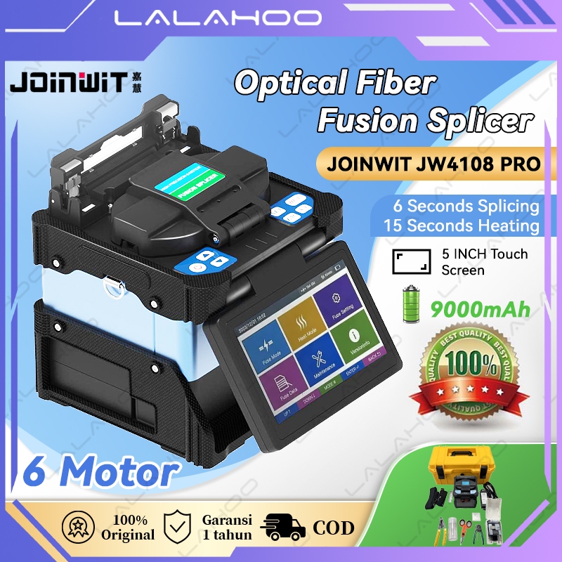 Jual 6 Motor ORI Joinwit JW4108 PRO Fusion Splicer 6s Splicing 15s ...