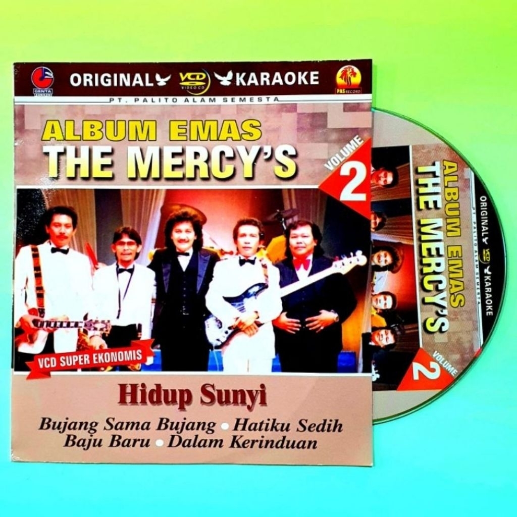Jual KASET VCD LAGU POP NOSTALGIA ALBUM EMAS THE MERCY - KASET VCD MUSIK TEMBANG KENANGAN ...