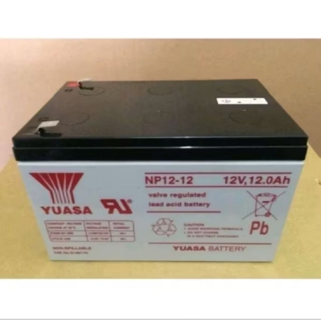 Jual Aki Yuasa 12V 12ah aki UPS aki mobilan anak asli baterai yuasa ...