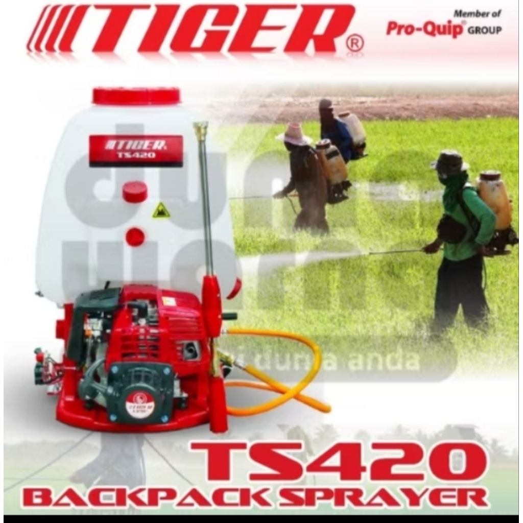 Jual semprotan hama 4tak kapasitas tangki 20L Tiger ts 420 /sprayer mesin 4tak Tiger TS420 ...