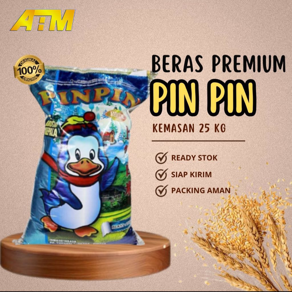 Jual BERAS PREMIUM PIN PIN - Kemasan 25 kg | Shopee Indonesia