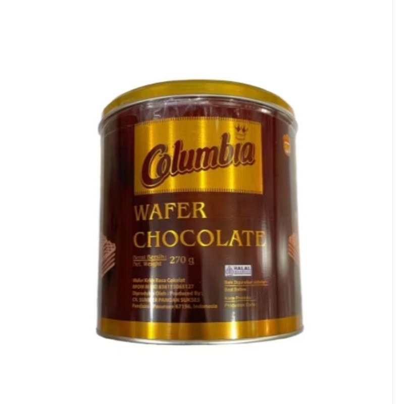 Jual WAFER COLUMBIA 270 G Wafer Krim Rasa Cokelat dan Rasa Strawberry ...