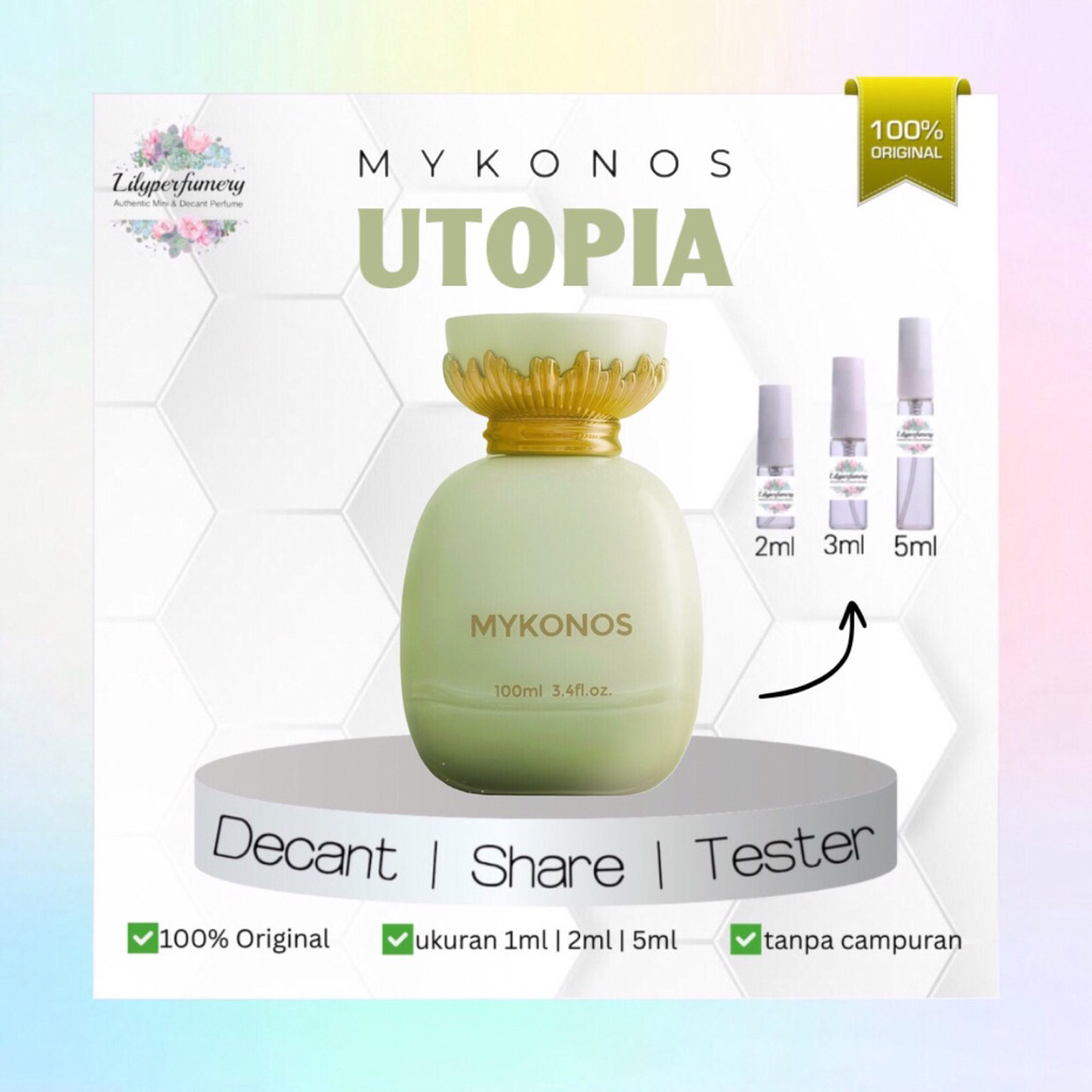 Jual Decant / Share MYKONOS UTOPIA Extrait de Parfum 1 ml | 2 ml | 5 ml ...