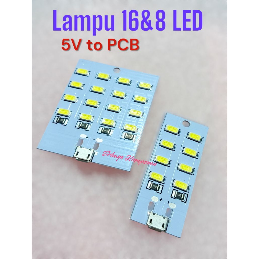 Jual Lampu LED 5V / Lampu Charger LED / Lampu Cas 5V/ Lampu 16 LED ...