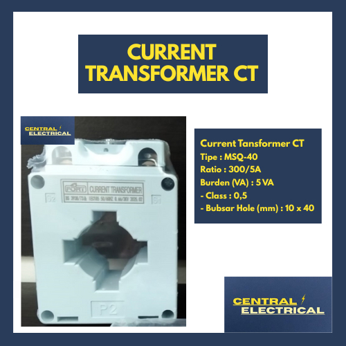 Jual Current Transformer CT 300/5A 5VA merk FORT tipe MSQ-40 | Shopee ...