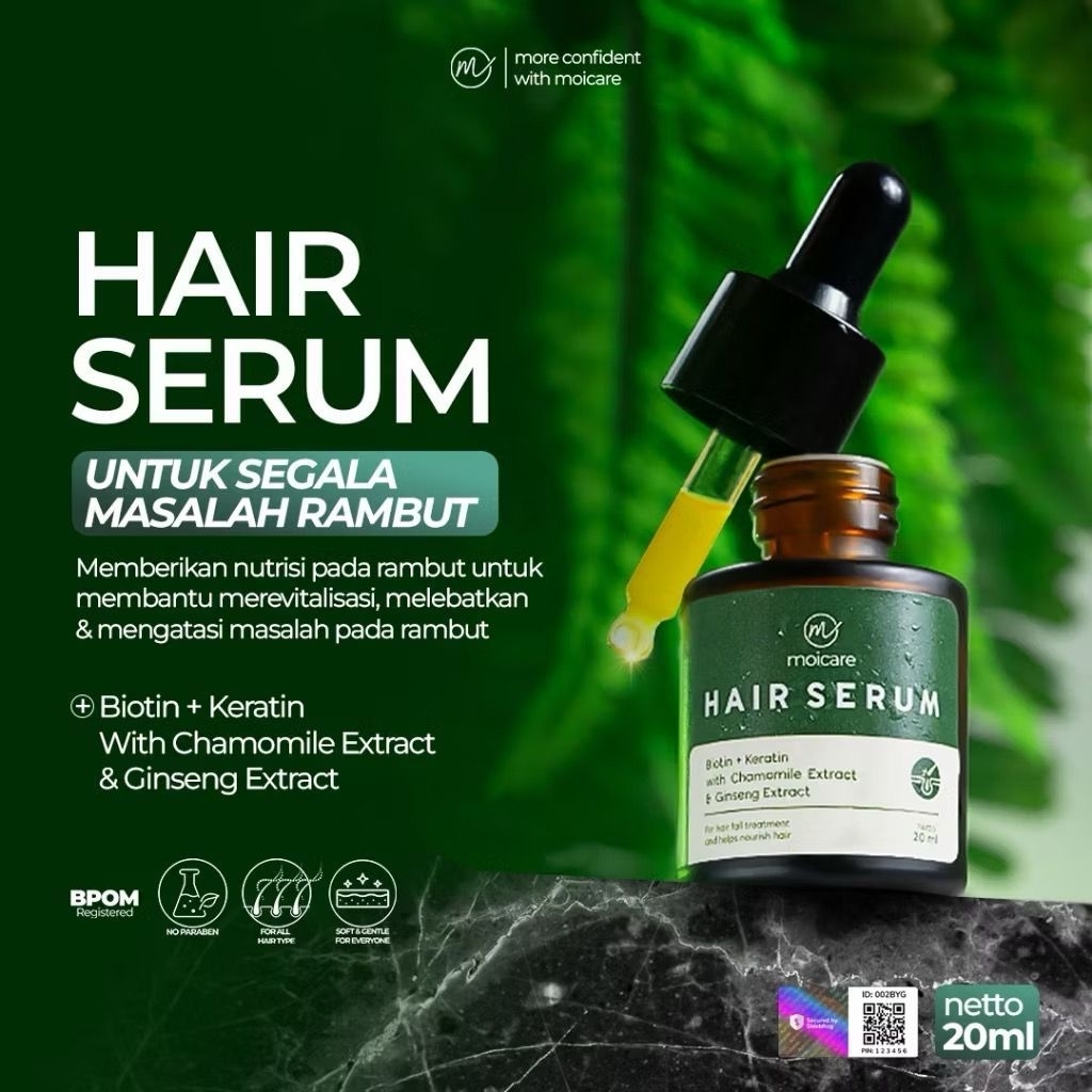 Jual Moicare Serum Rambut Rontok – Biotin, Keratin & Ginseng | Cegah ...