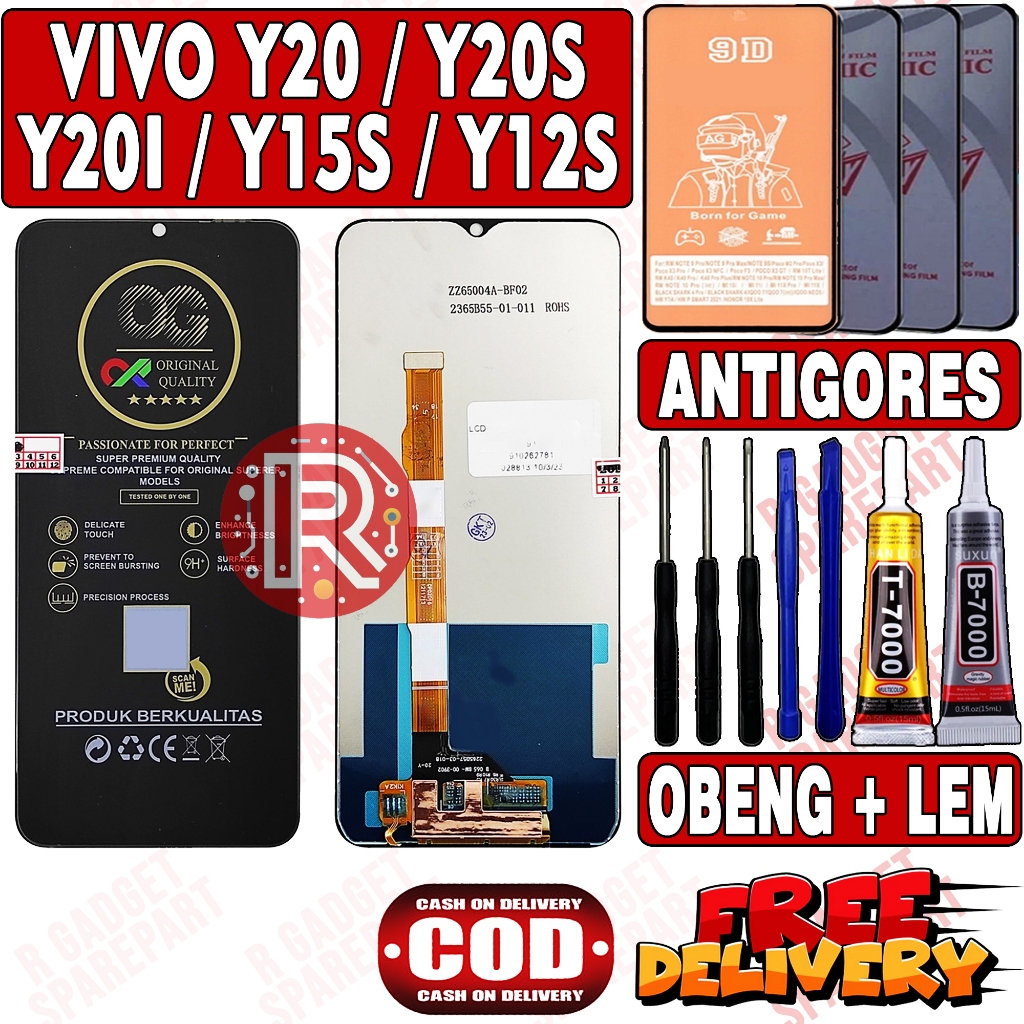 Jual LCD VIVO Y20 / Y20S / Y20I / Y15S / Y12S ORIGINAL OG SUPER LCD TOUCHSCREEN VIVO Y20 / Y15S ...