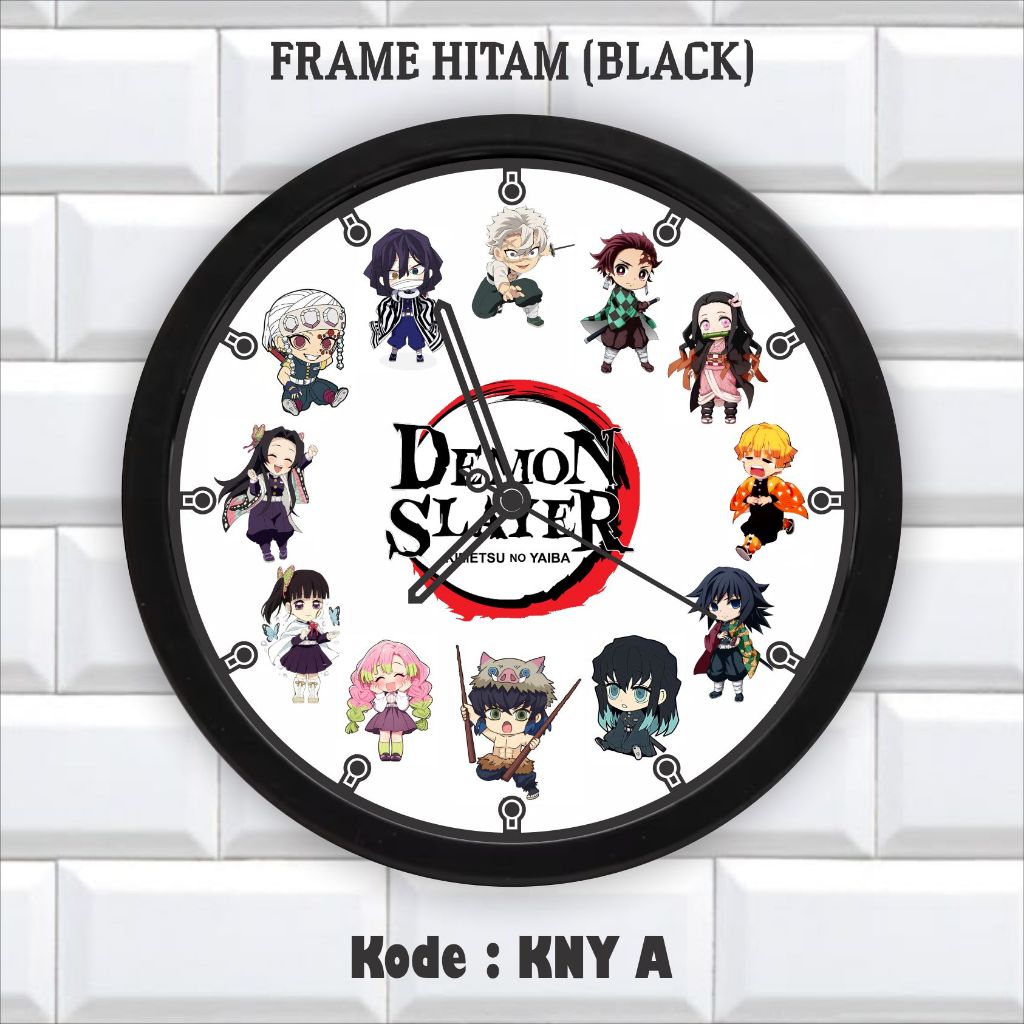 Jual Jam Dinding Kimetsu No Yaiba Jam Dinding Anime Minimalis Kimetsu ...