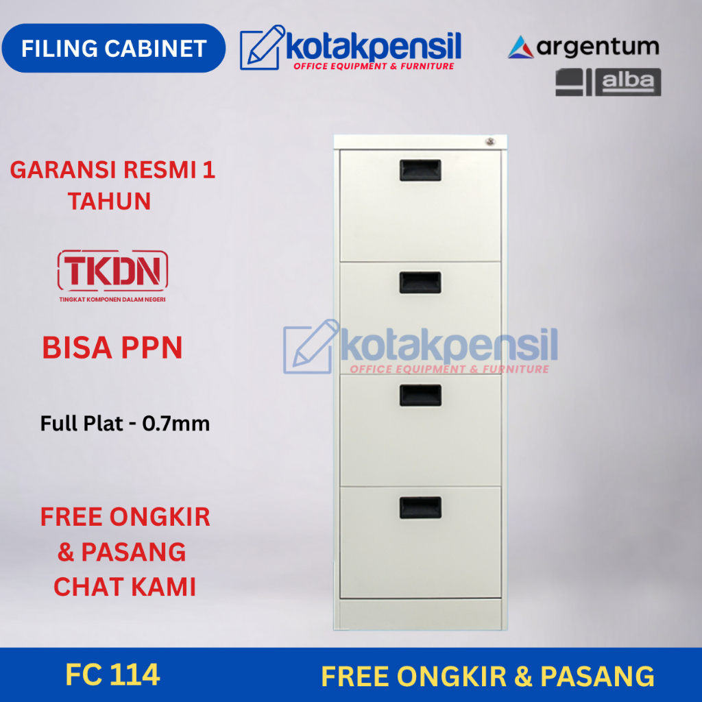 Jual Filling Filing Cabinet ARGENTUM FC 114 |Filing Kabinet Besi ...