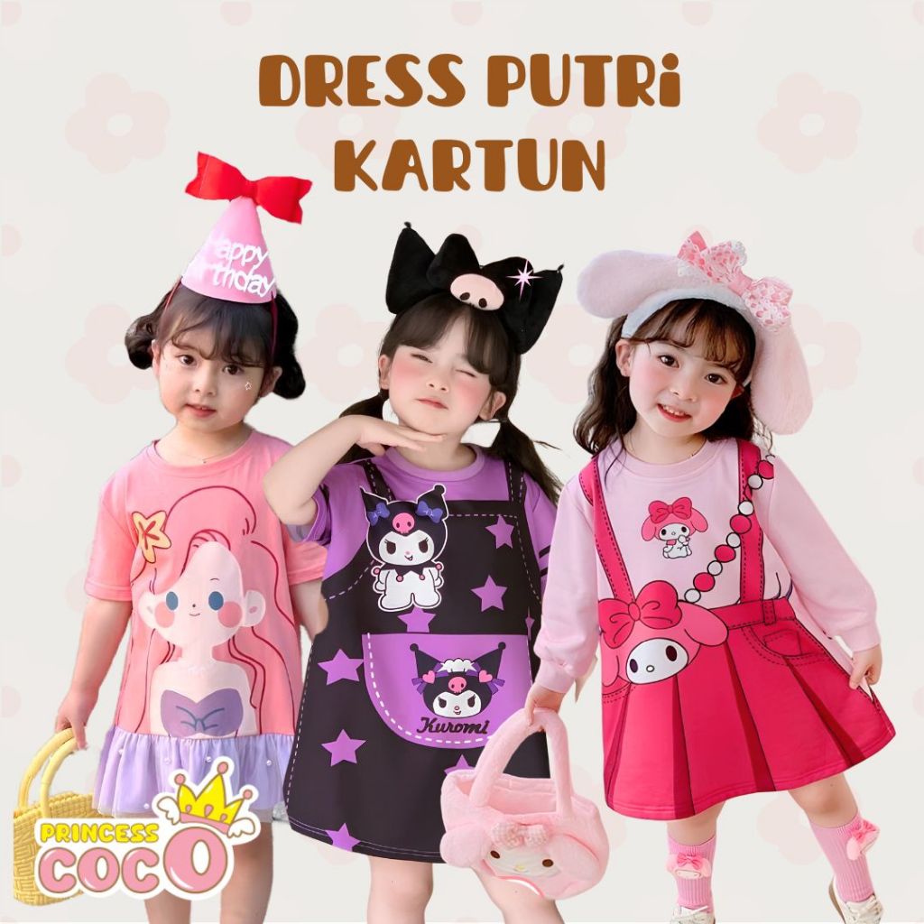 Jual [PRINCESS COCO] 1-9 Tahun Ebv Baju Dress Anak Perempuam Duyung ...