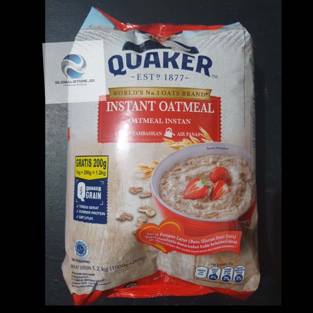 Jual Quaker oats instan quick oatmeal 800gr/ 1200gr | Shopee Indonesia