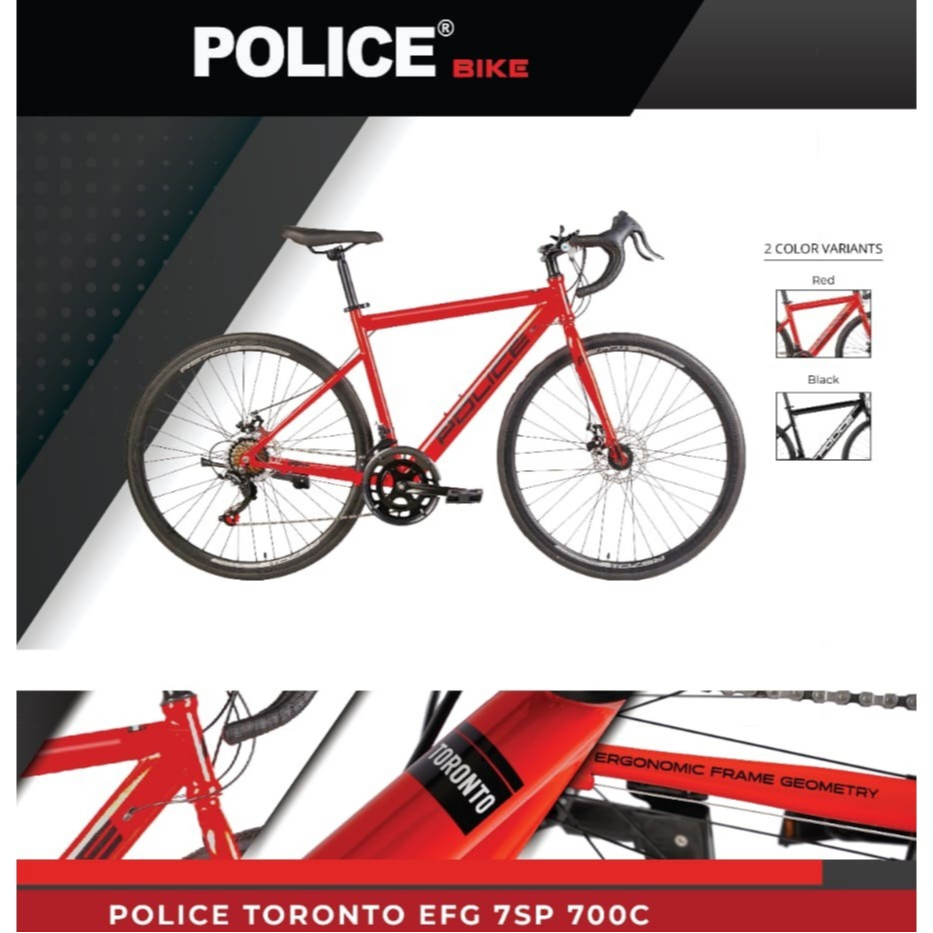 Jual Sepeda Balap Element RoadBike Police Toronto EFG 700C 7 Speed ...