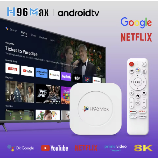 Jual SMARTCOM Smart Android TV BOX H96 MAX M1 Plus 8K HD 4GB 128GB Wifi ...