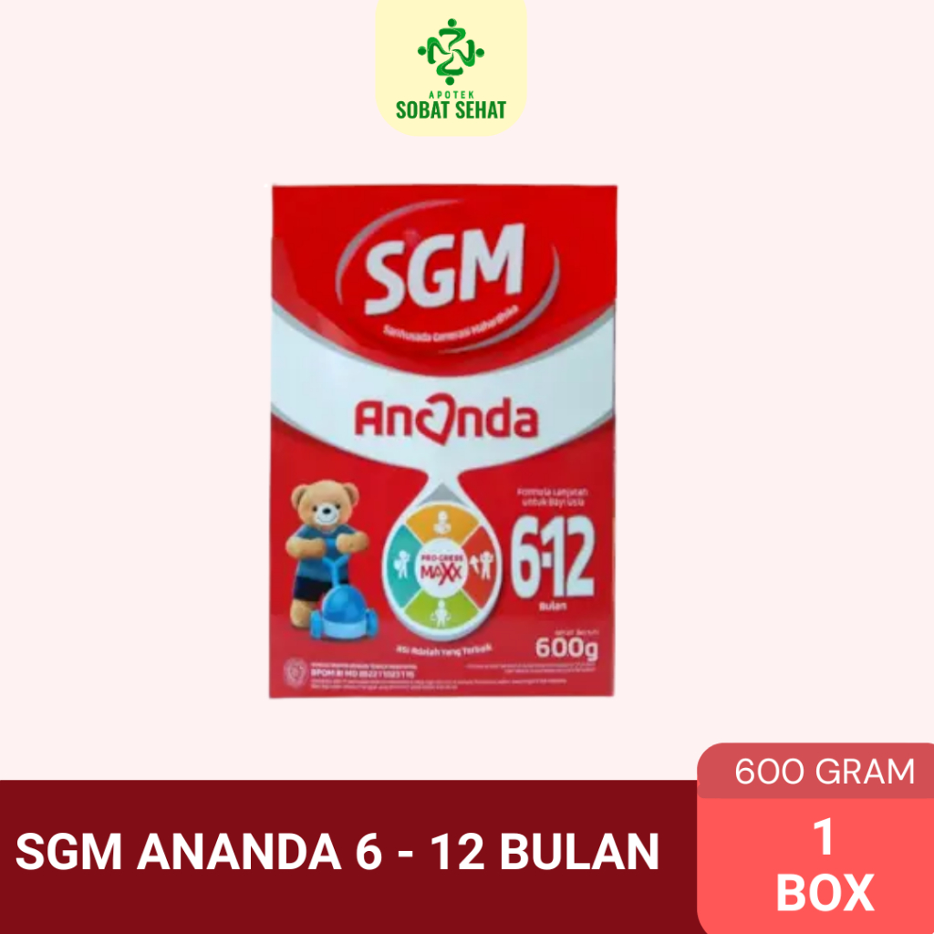 Jual SGM Ananda 2 (6-12 Bulan) Formula Bayi Bubuk 600 g | Shopee Indonesia