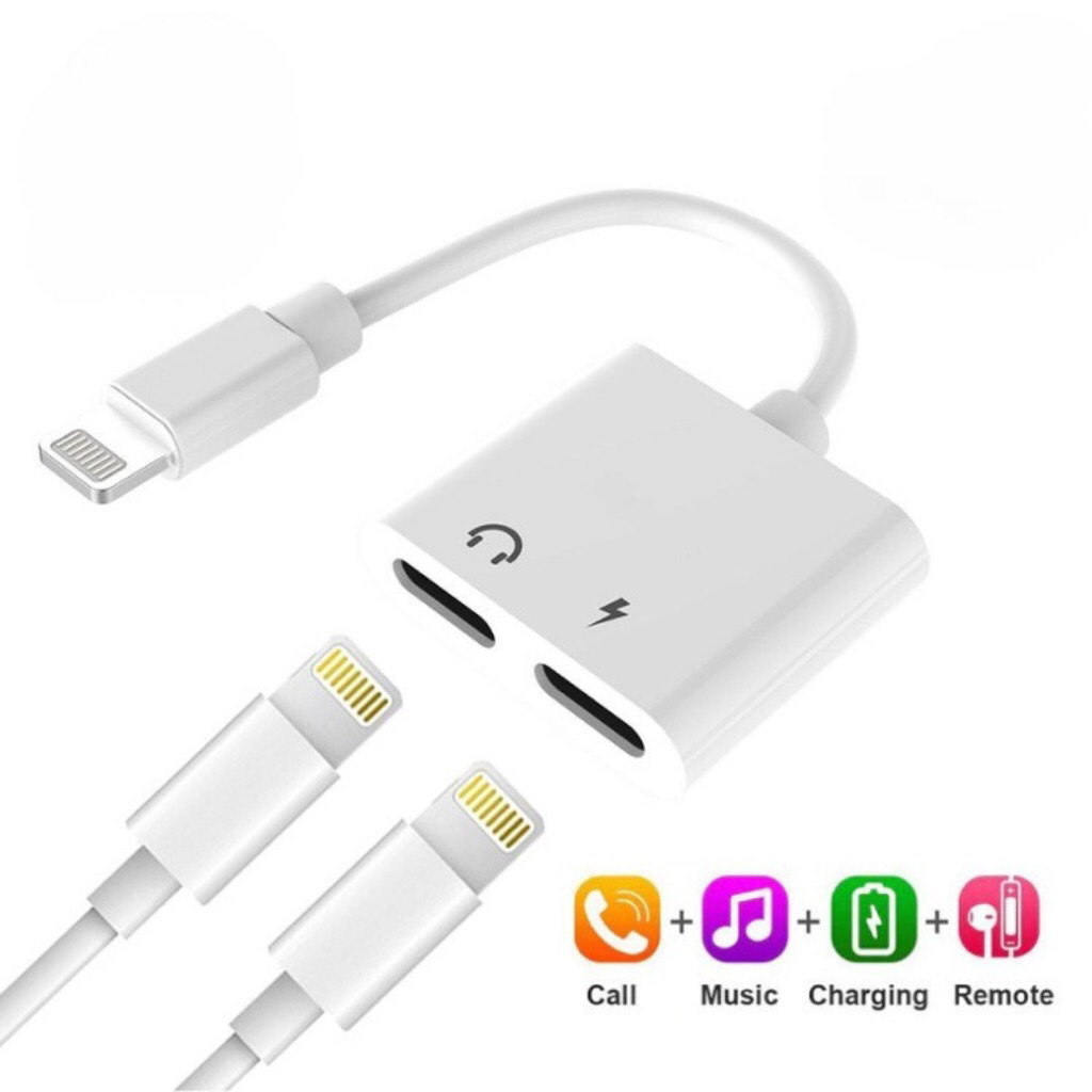 Jual Splitter Dual Lightning Converter Lightning To Lightning 2 In 1 ...