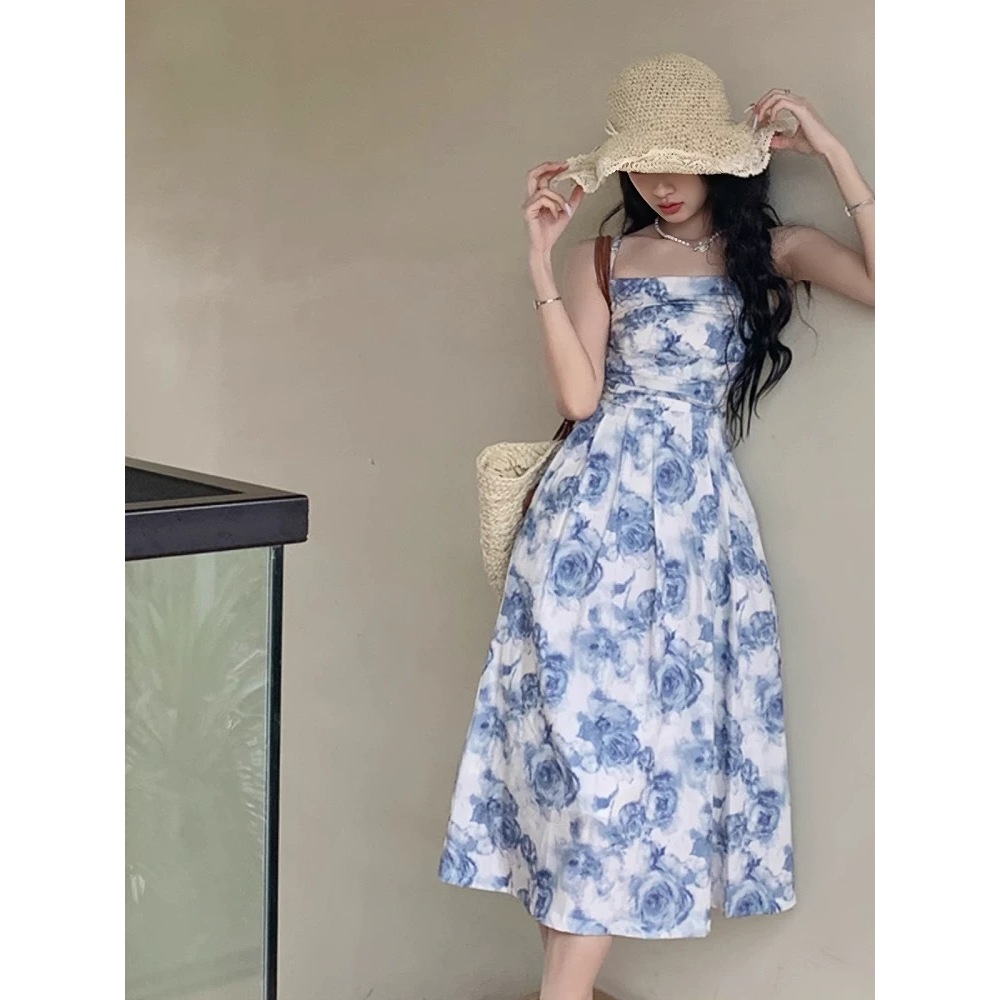 Jual YIMITA dress bunga bunga press body beach party midi cantik ke ...