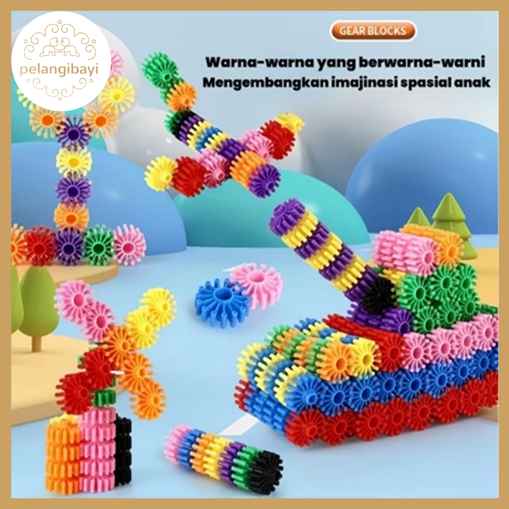 Jual 60Pcs Balok Susun Mainan Anak Permainan Education Building Blocks ...