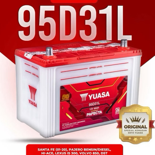 Jual Aki Premium Yuasa 95D31L | Aki Basah Untuk Mobil Innova Reborn dan Pajero Solar (Upgrade ...