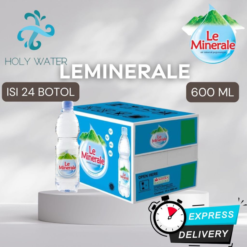 Jual (INSTANT / SAMEDAY) LEMINERALE 600 DUS ISI 24 BOTOL - READY LEMIN LE minerale GALON 15 ...