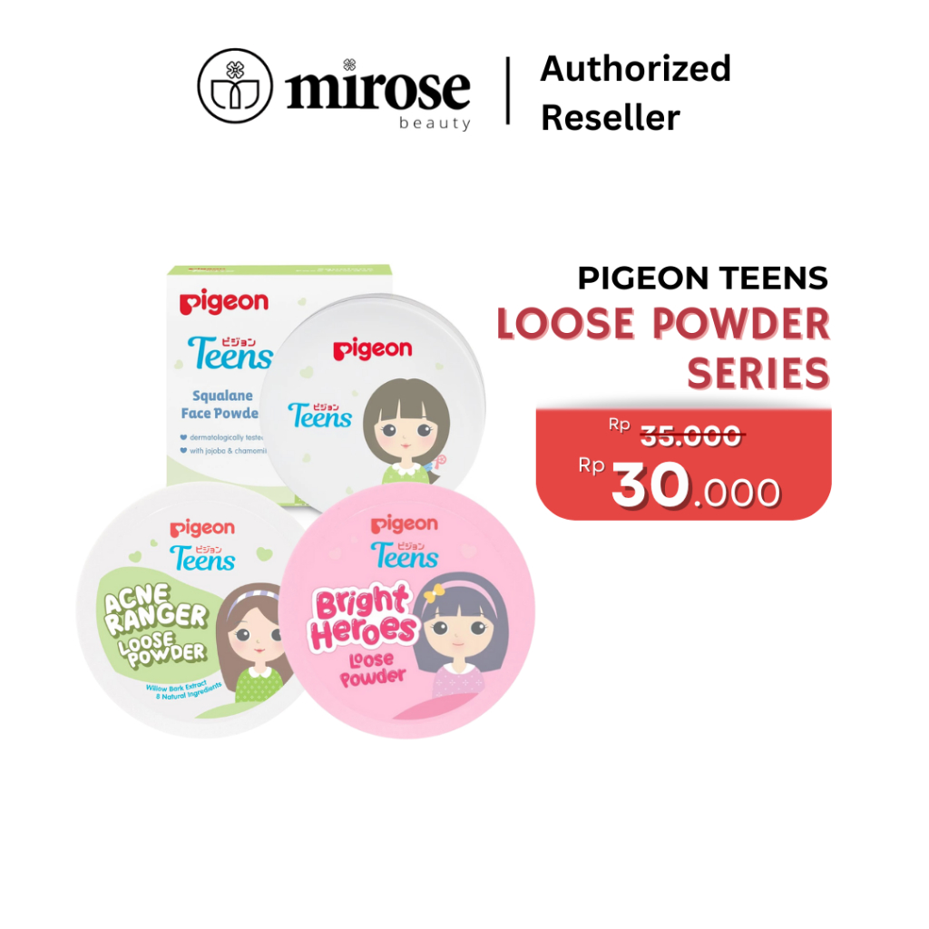 Jual PIGEON TEENS Face Powder | Bright Heroes Loose Powder | Acne ...