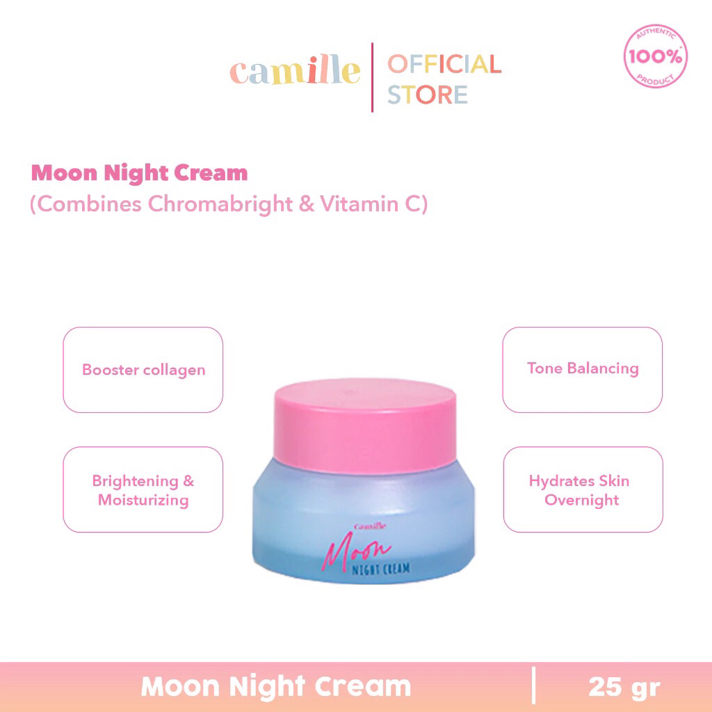 Jual NIGHT CREAM CAMILLE CREAM MALAM Moon Night Cream Camille ...