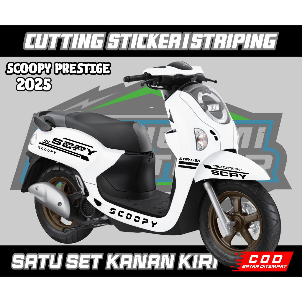 Jual STRIPING CUTTING STICKER HONDA SCOOPY ALL NEW 2025 BARU UNIVERSAL ...