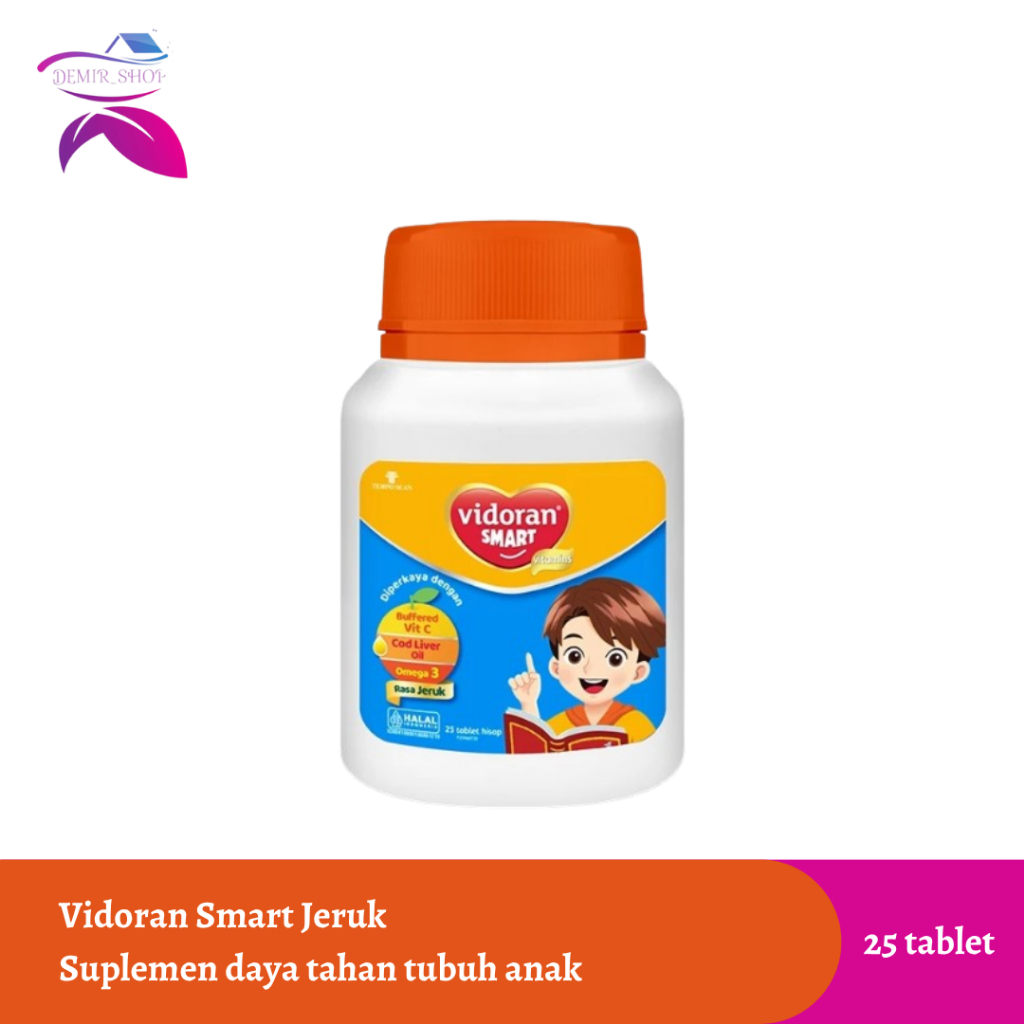 Jual Vidoran Smart Orange 25 Tablet / Vitamin Anak | Shopee Indonesia