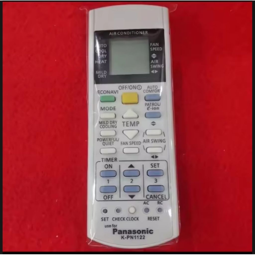 Jual Remote Control AC Panasonic K-PN1122 Auto Comfort Patrol E-ion ...