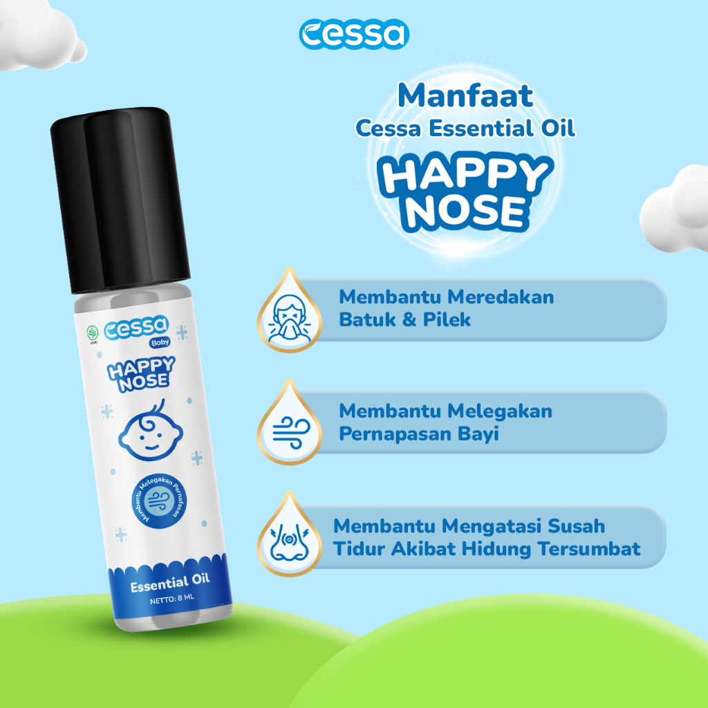 Jual Cessa Paket 3 Pcs Happy Nose Baby 8 Ml - Natural Essential Oil ...