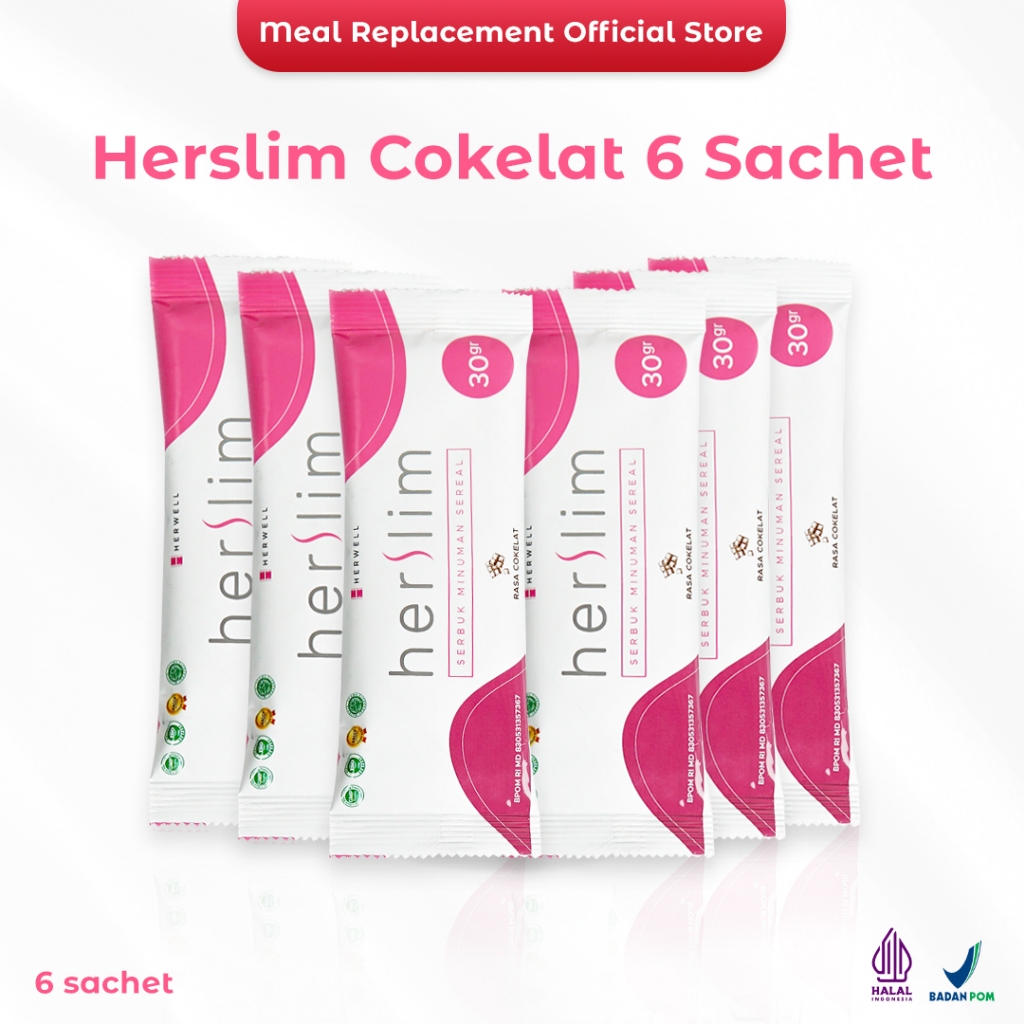 Jual Herwell Herslim - Isi 6 Porsi Meal Replacement Official Store ...