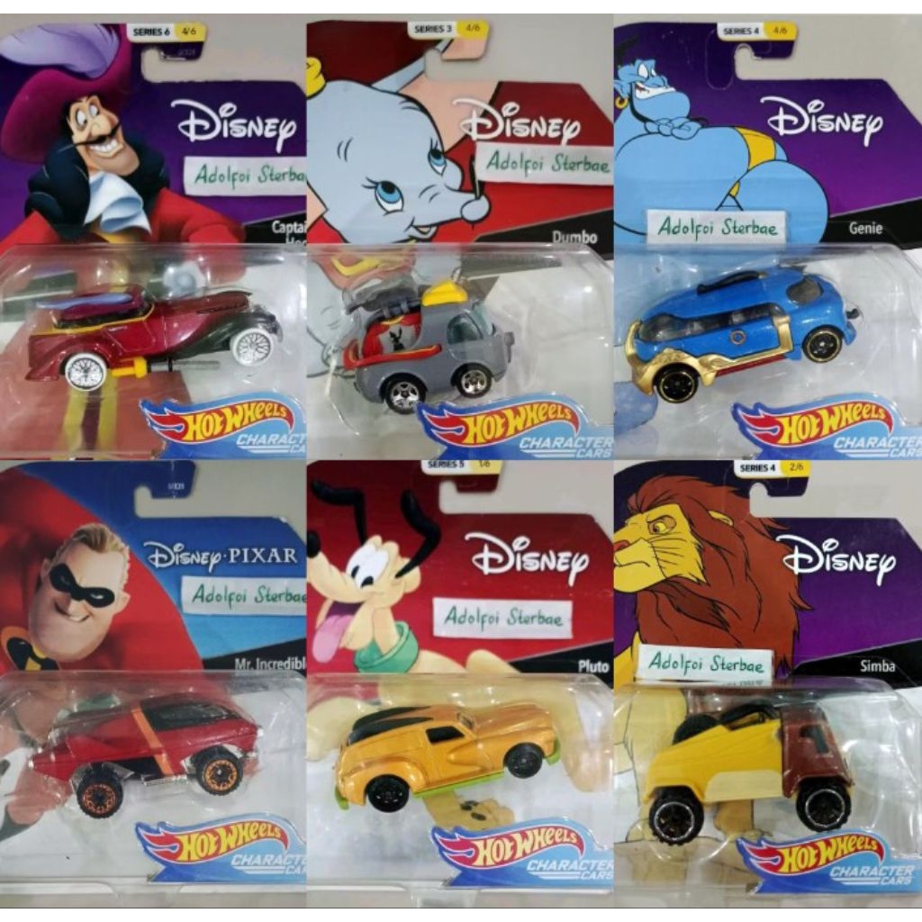 Jual hotwheels hot wheels character cars edisi disney pixar series 6 ...