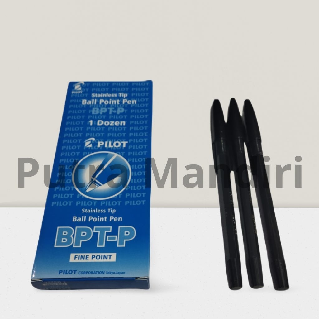 Jual Pulpen pilot, stainles tip ball point pen 1 pak(12pcs) | Shopee ...