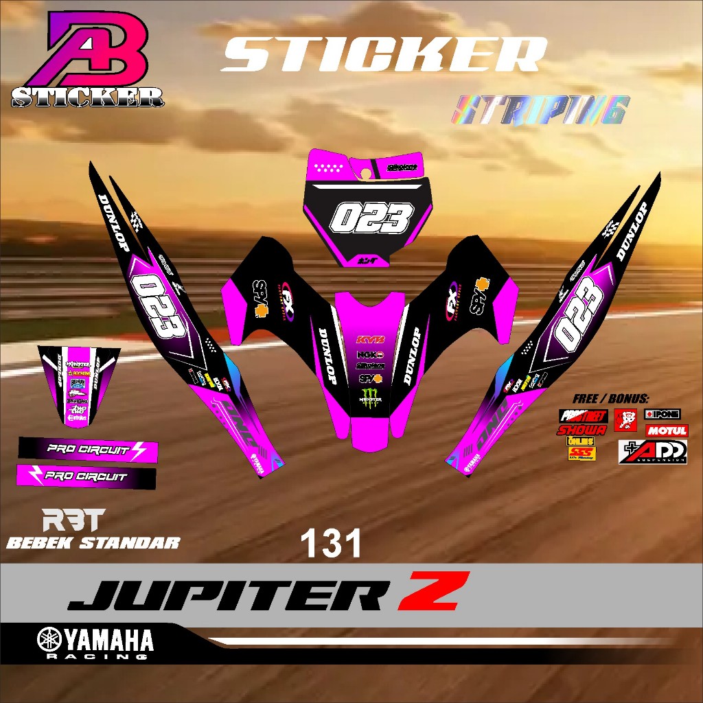 Jual abi sticker striping decal RBT JUPITER Z RBT BEBEK MODIF ...