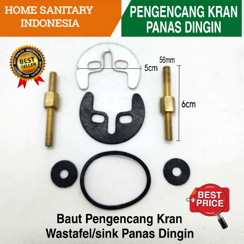 Jual HSI | sparepart Mur Baut kran Panas dingin meja | Shopee Indonesia