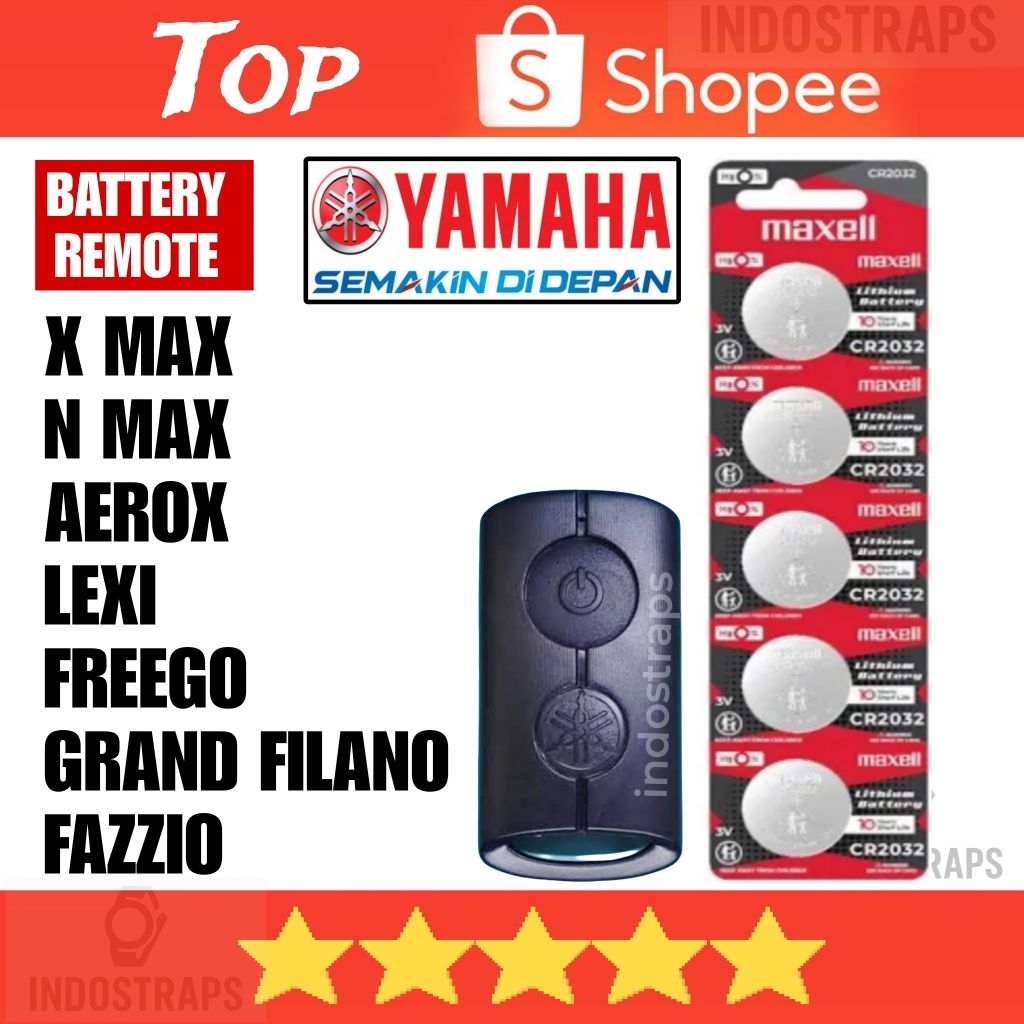Jual Baterai Remote Motor NMAX AEROX LEXI XMAX FAZZIO FILANO Batre ...