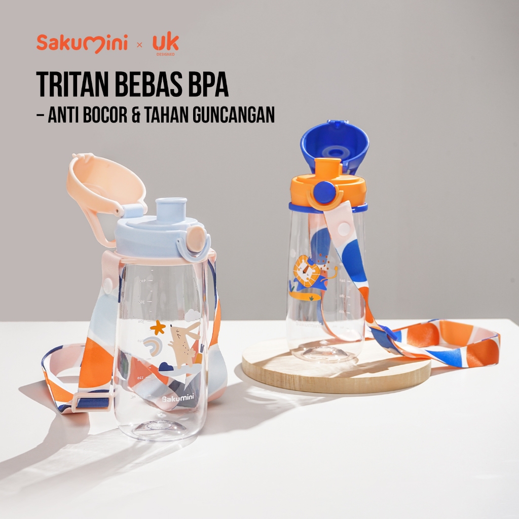Jual Sakumini Botol Minum Sedotan Anak Tritan Training Straw Cup | Shopee Indonesia