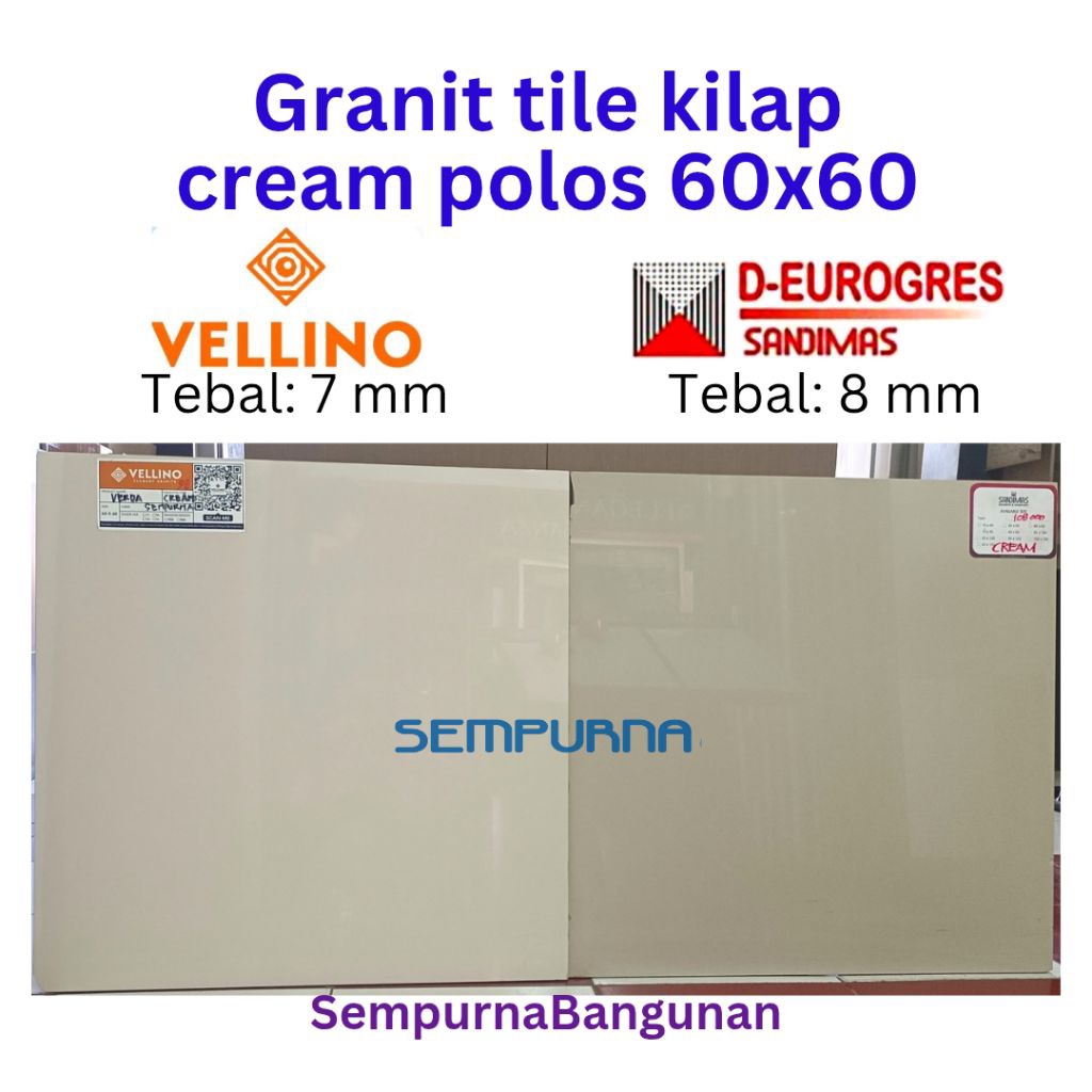 Jual Granit granite tile lantai dinding tembok krem cream polos kilap ...